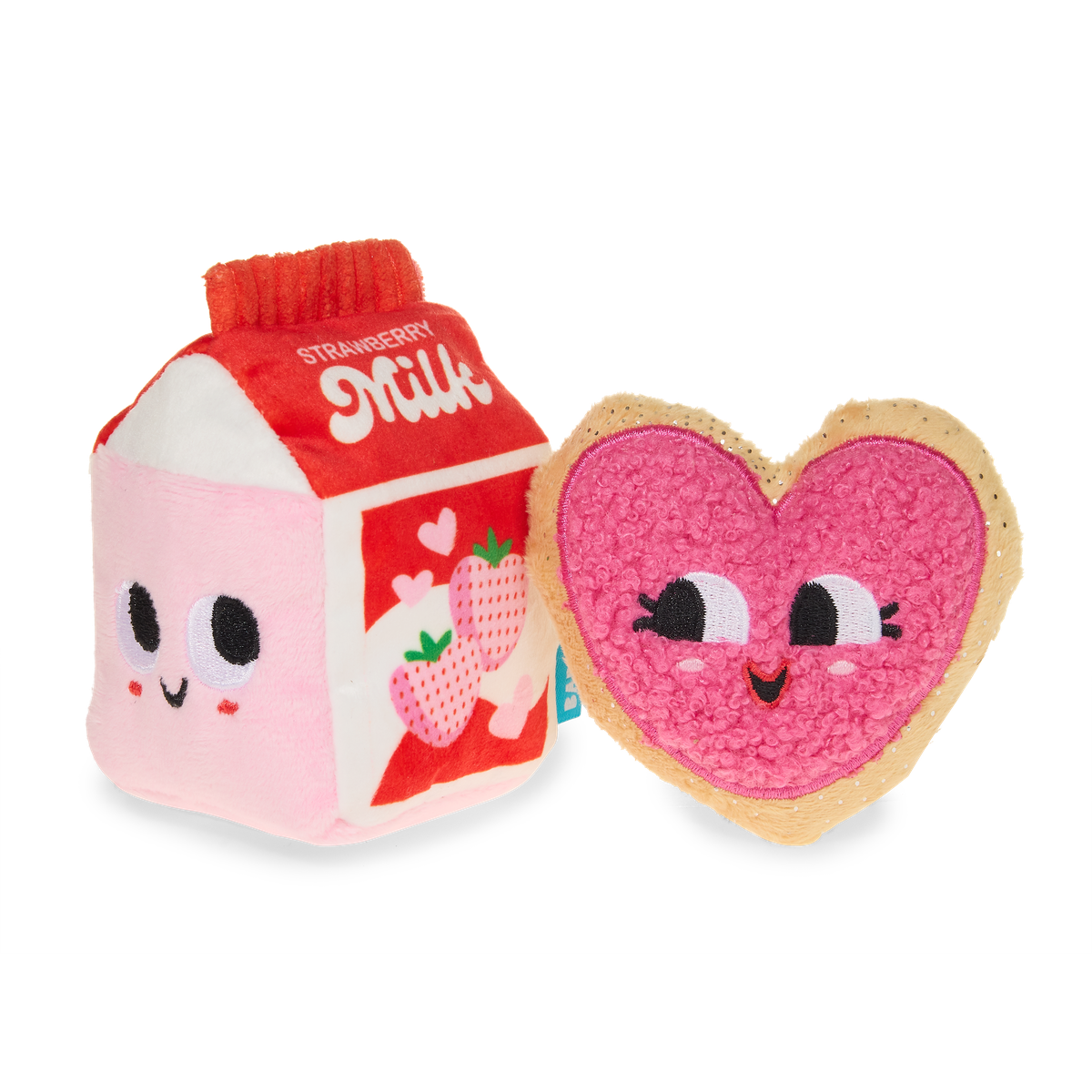 Squeak Heart Snack Plush Multi-Part Dog Toy – BARK