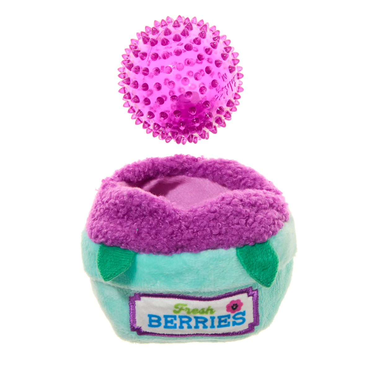 Blueberry Thrill Plush Multi-Part + Fetch + Enrichment Dog Toy – BARK