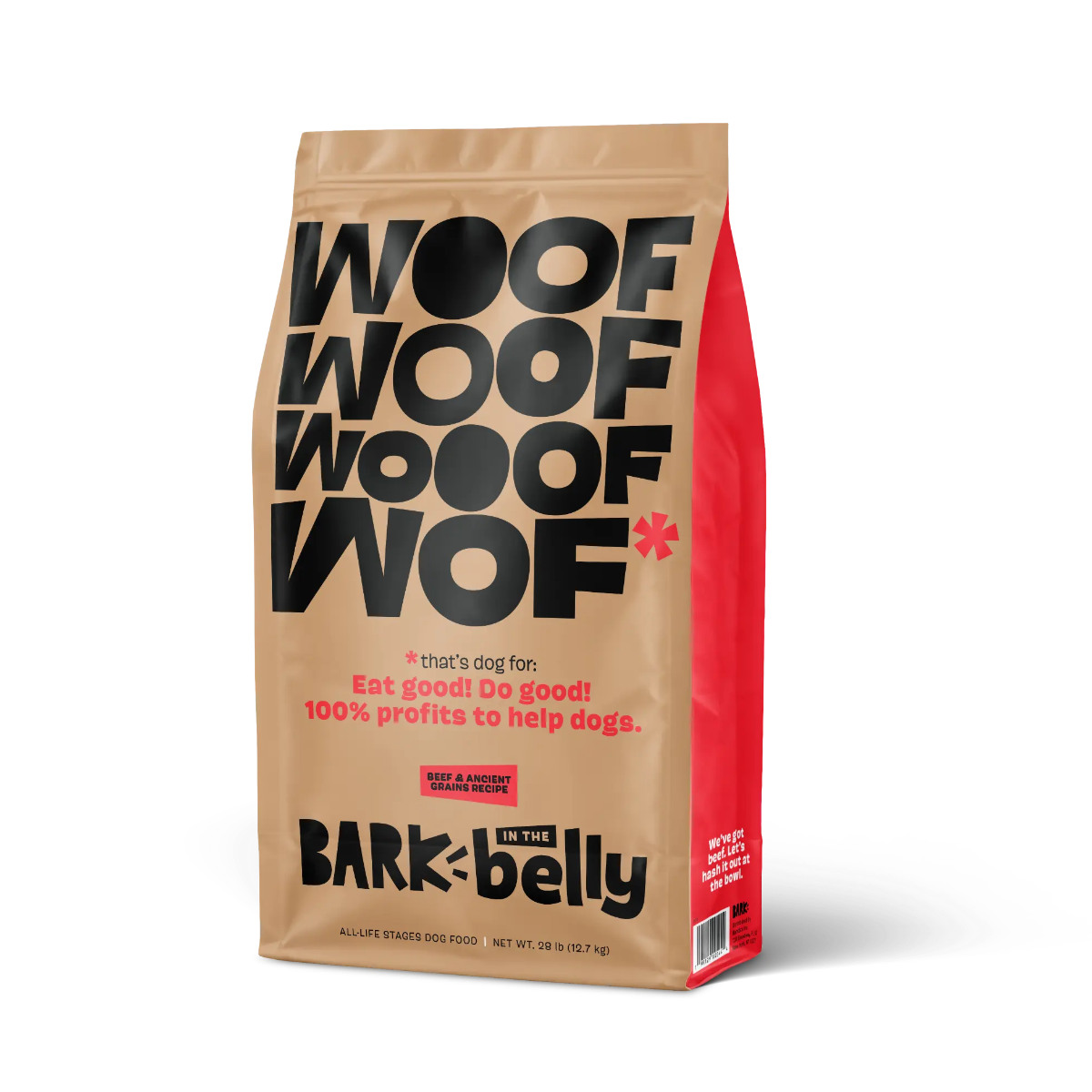 Bark In The Belly Beef & Ancient Grains Dog Food–100% Profits Donated ...