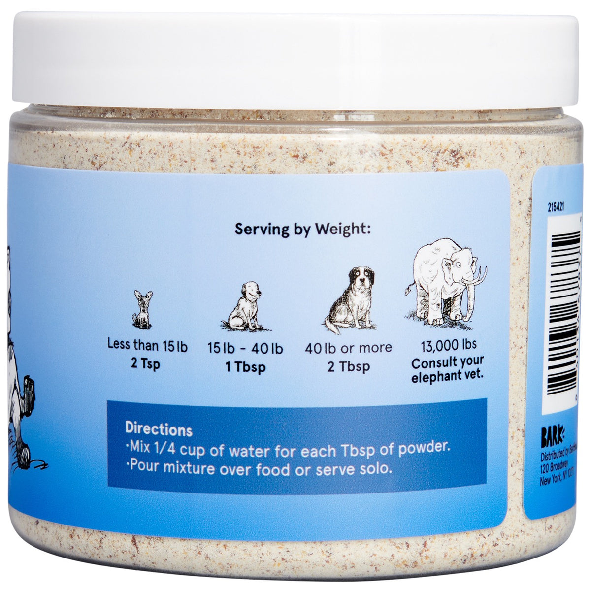 Mellow Mutt Goat Milk Recipe with Blueberries