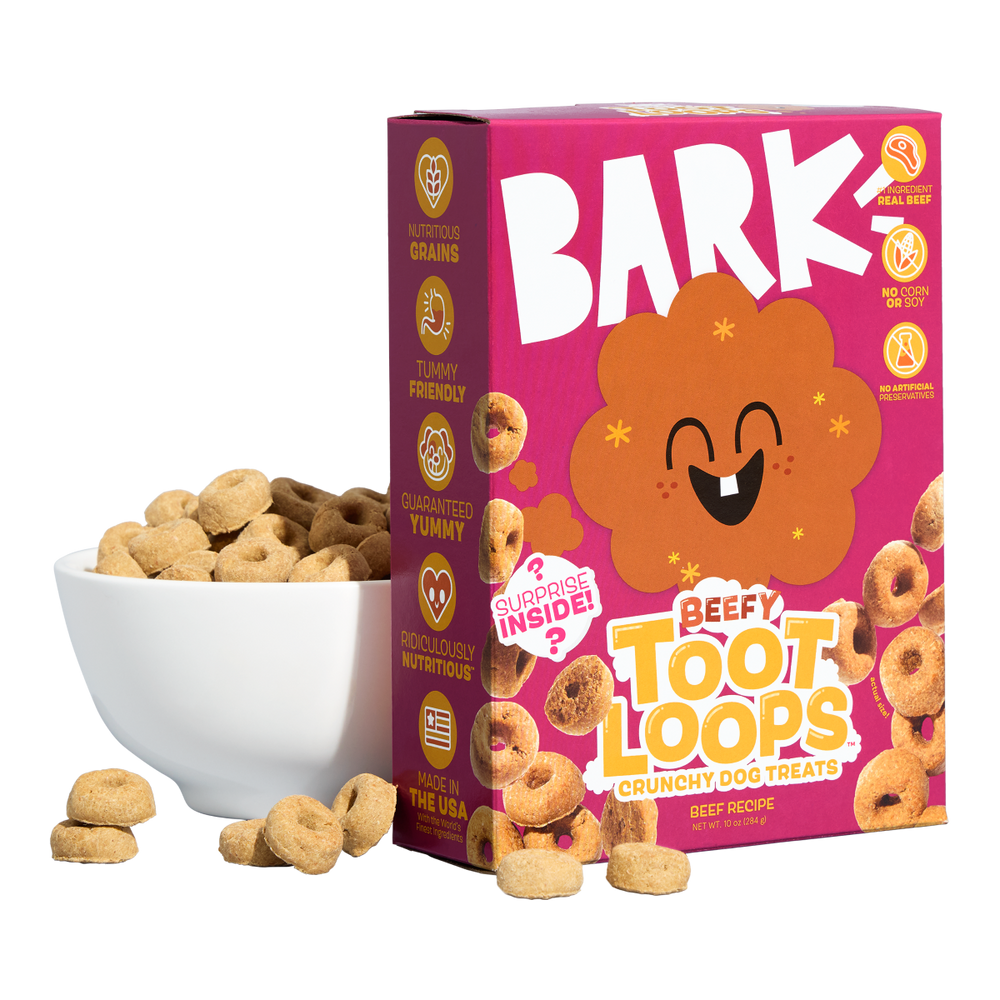 Beefy Toot Loops™ Crunchy Dog Treats - Beef Flavor