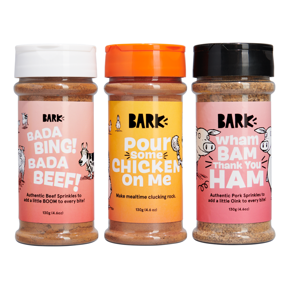 Shaker Topper Trio Bundle Beef, Chicken, Pork, Dog Food Meal Topper, 4 ...