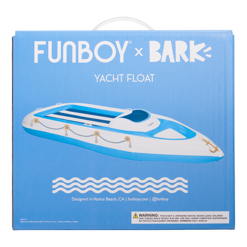 Funboy x BARK Dog Yacht Pool Float